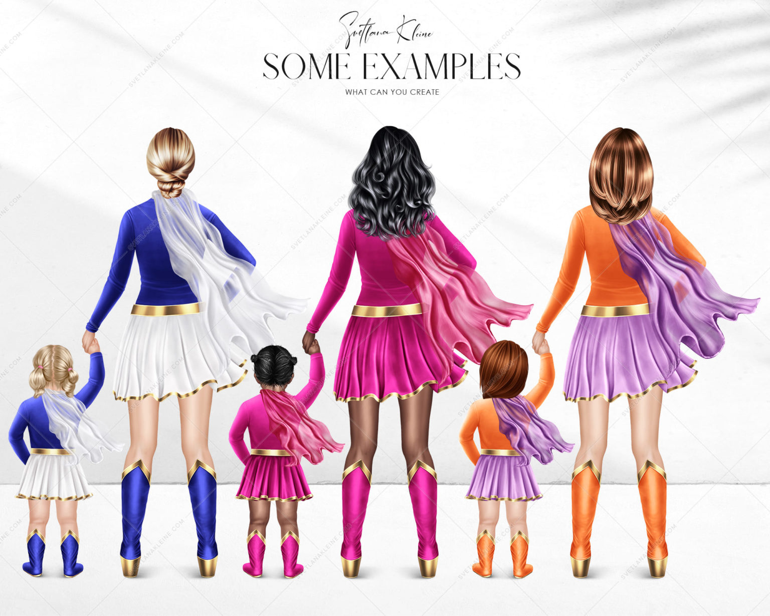 Super Mom Clip Art, Hero Clipart, Mother's Day - Svetlana Kleine
