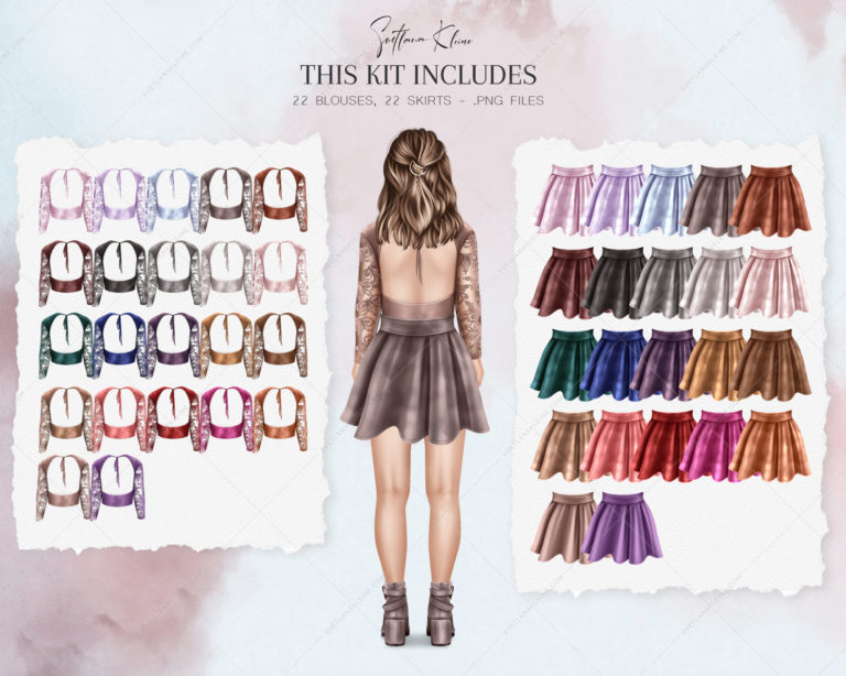 Teen Girls Clip Art, Evening Clothes Clipart, Teenagers Girl - Svetlana ...