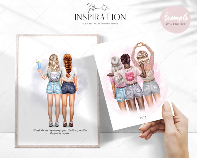 Teen Girls Clip Art, Summer Clothes Clipart, Teenagers PNG - Svetlana ...