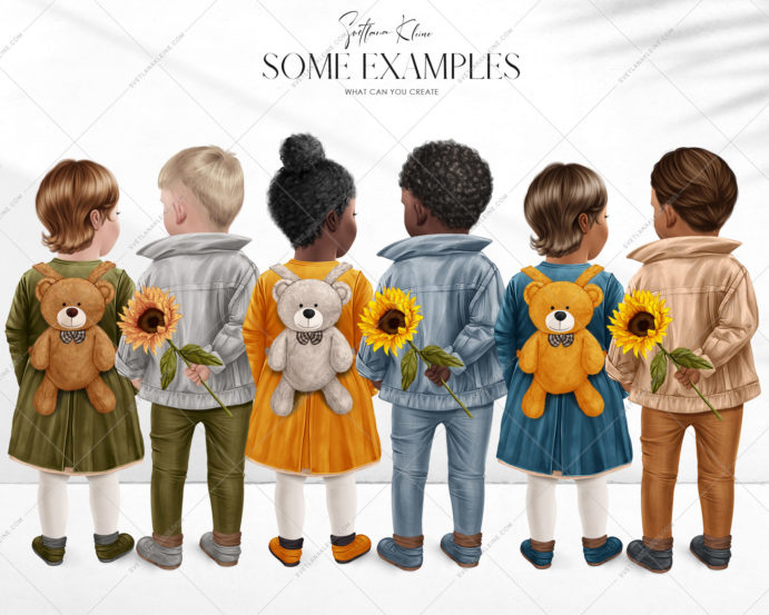 First Love Clip Art, Children Clipart, Little Kids, Baby PNG - Svetlana ...