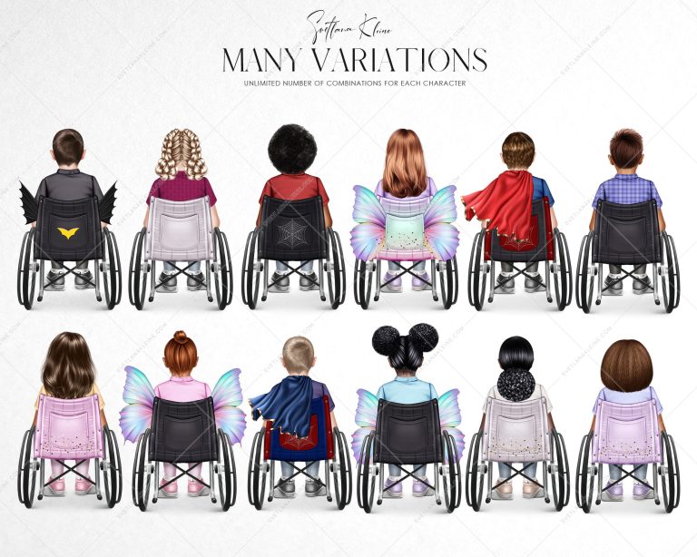 Children with Disabilities Clip Art, Wheelchair PNG, Health - Svetlana ...