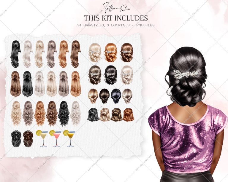 Girls' Hangout Clipart, Friends Creator, Custom Besties Art - Svetlana ...