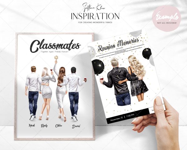 Class Reunion Clipart, Adult Graduates - Svetlana Kleine