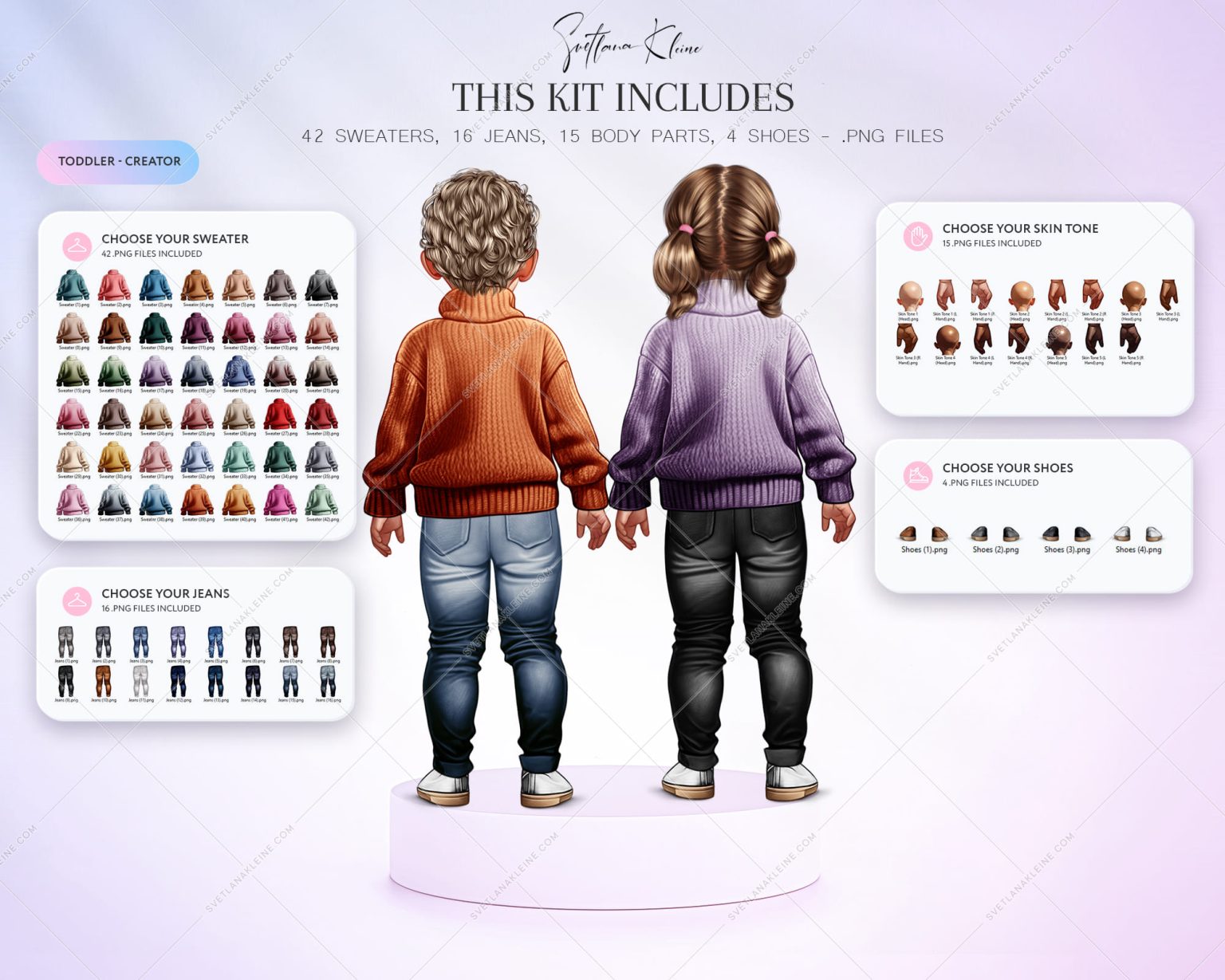 People Clipart Bundle, All Ages - Svetlana Kleine