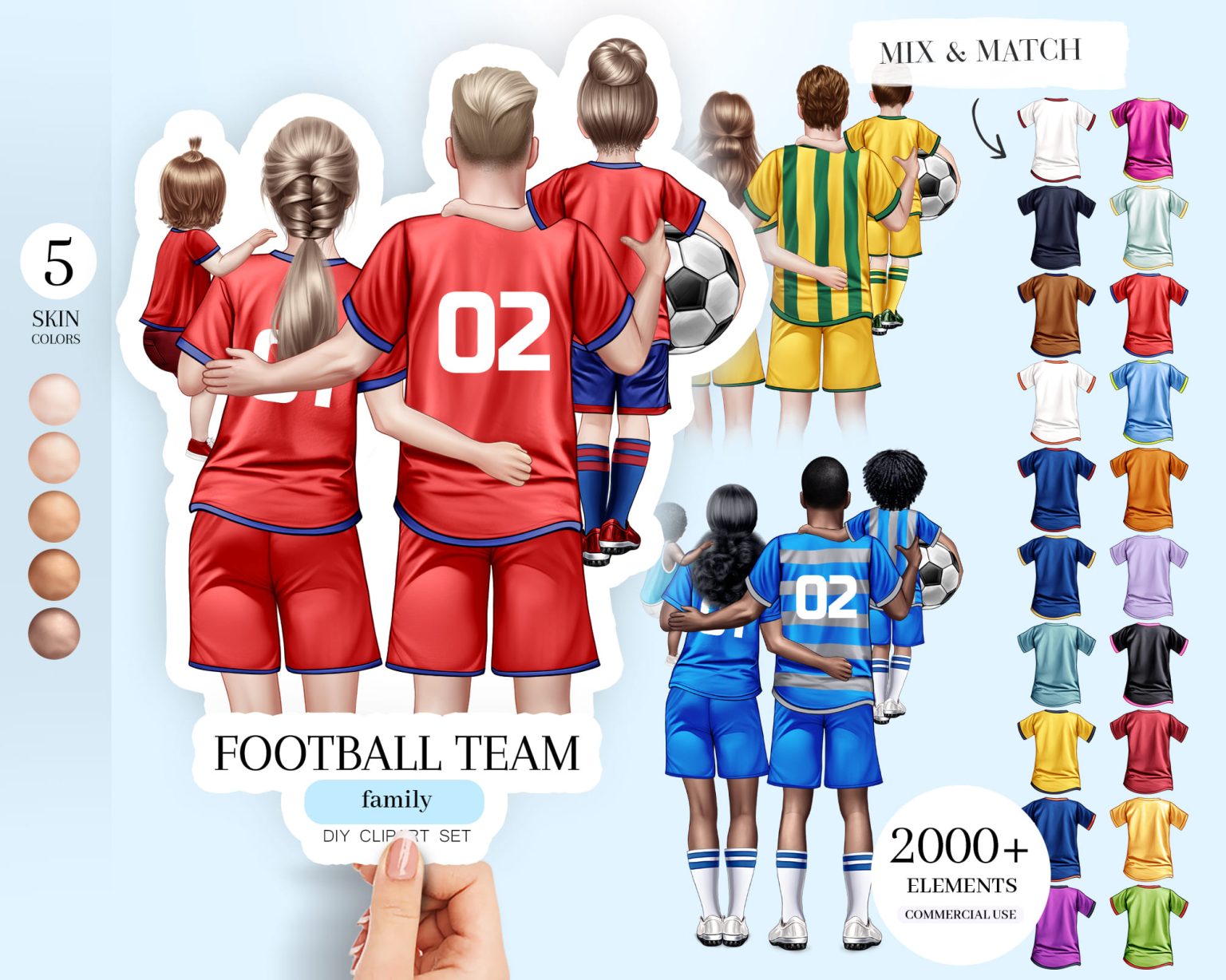Football Team Clipart - Svetlana Kleine