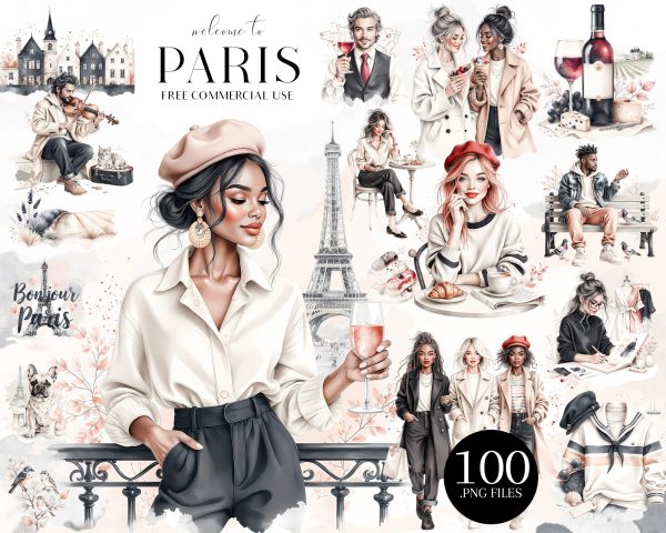 France Paris Clipart Set - Svetlana Kleine